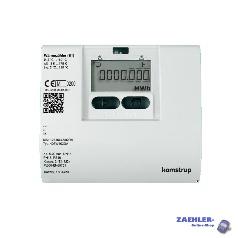 Wärmezähler Kamstrup MultiCal 403 Qp 0,6 5,2 mm, Eichung 2025
